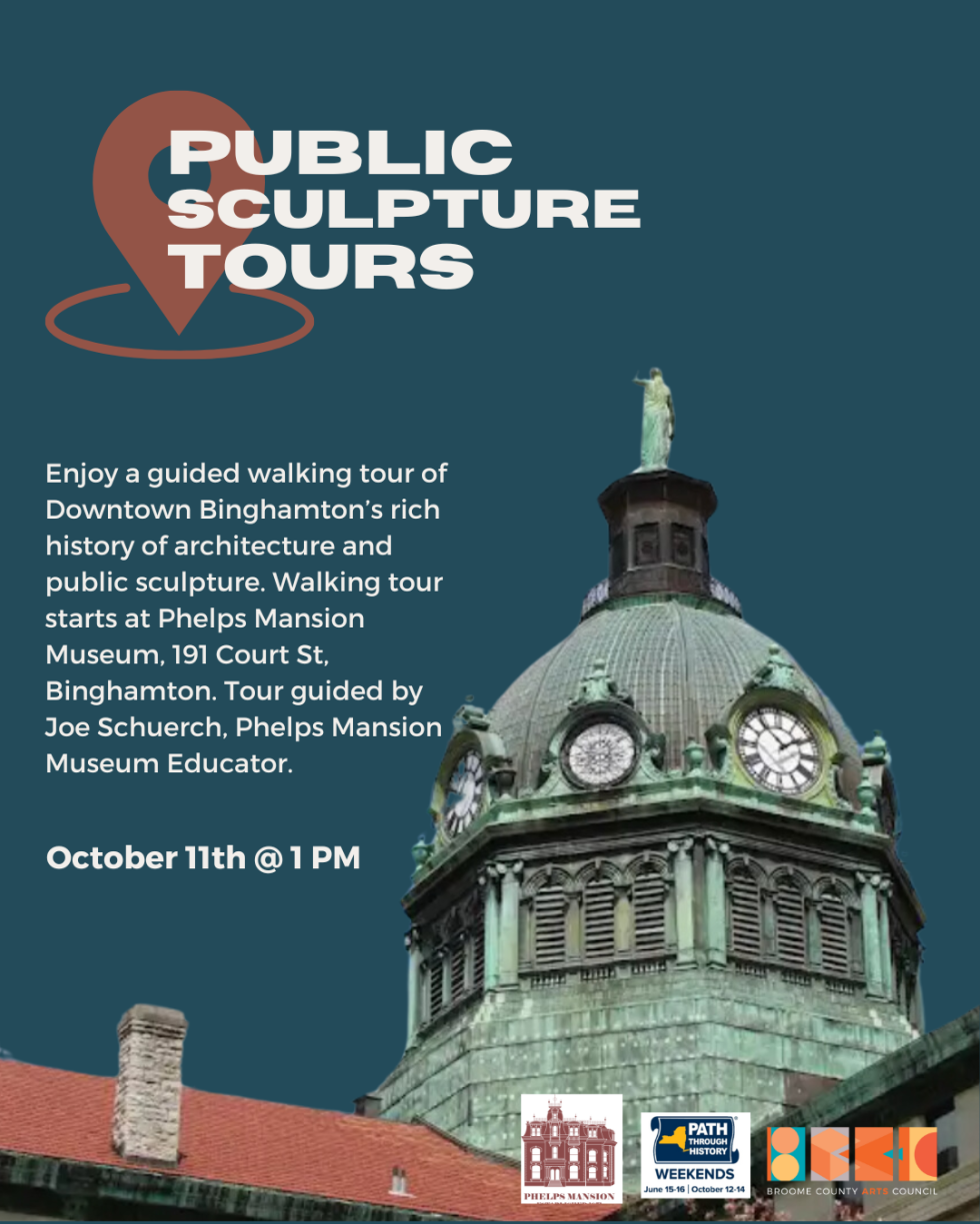 Downtown Binghamton Public Sculptures Tour | Phelps Mansion Museum